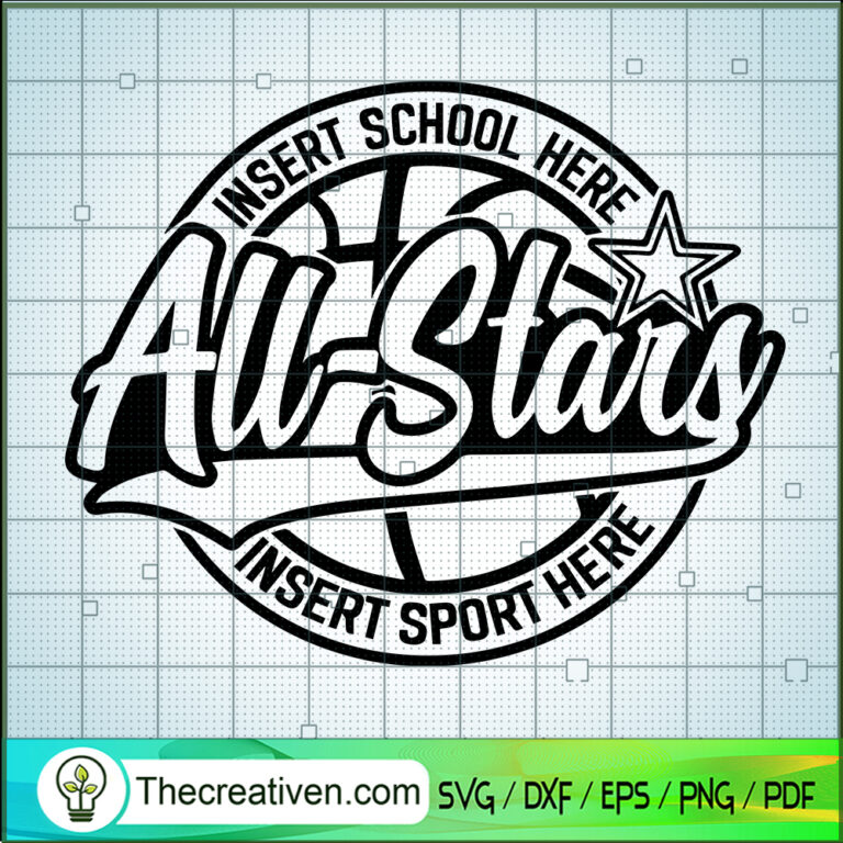 All Star SVG, Basketball SVG, Sport SVG - Premium & Original SVG Cut Files